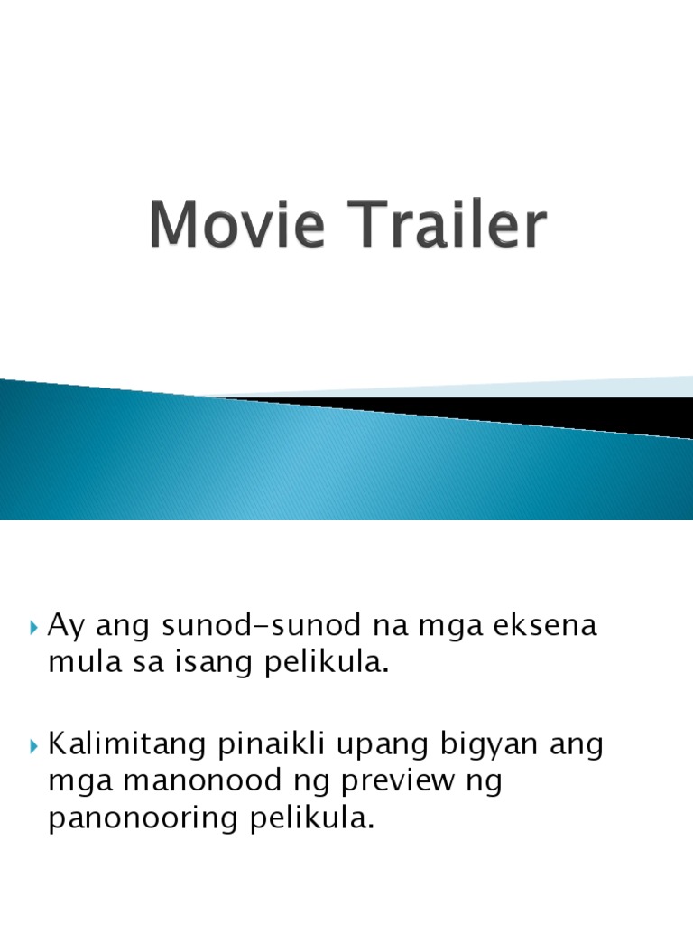 Movie Trailer | PDF