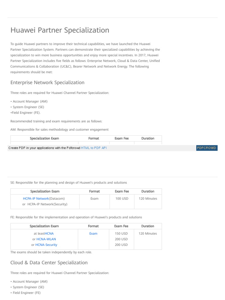 E Huawei Com en Partner Partner Program Apply For Specializa | PDF ...