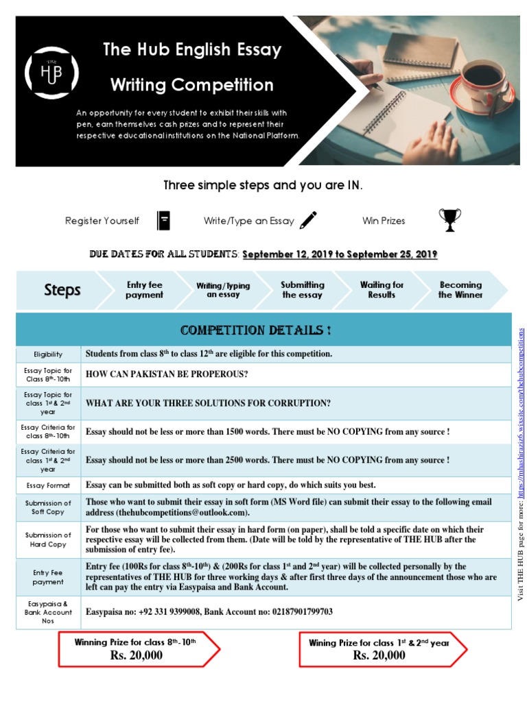 Essay Writing Competition | PDF | Essays | Business