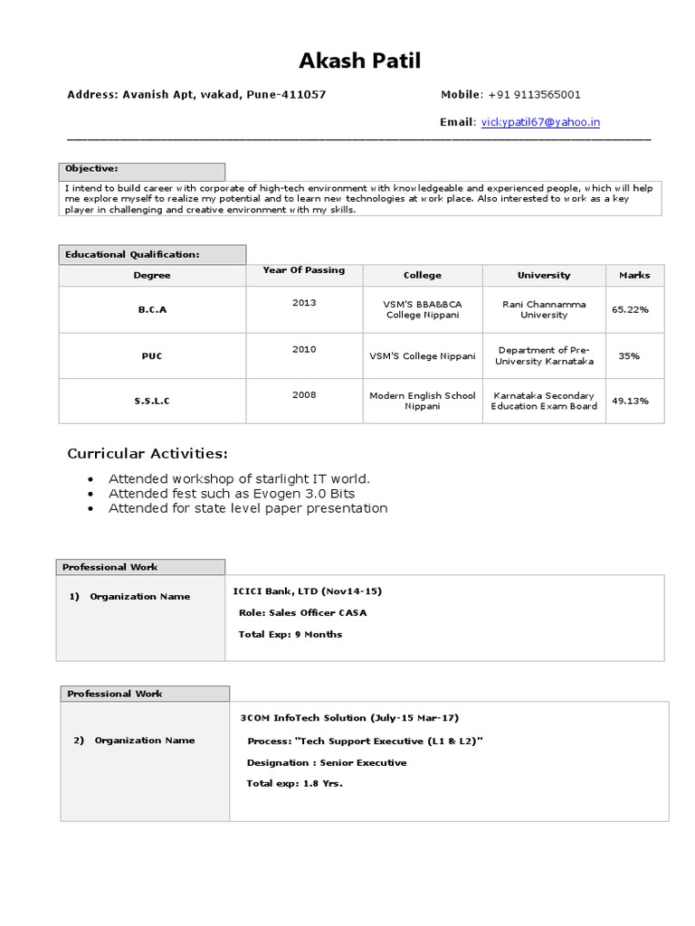 Akash Updated Resume | PDF | Technical Support | Underwriting