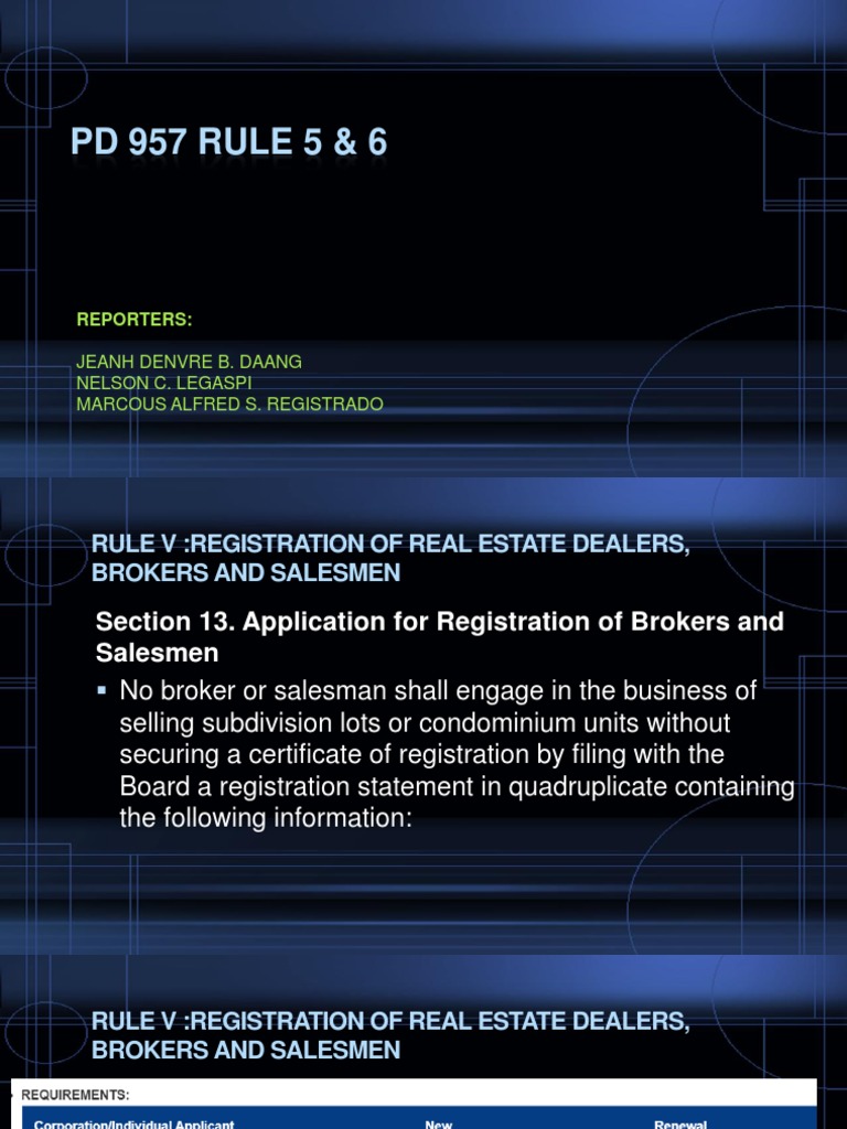 PD 957 Rule 5 6 | PDF | Surety Bond | Condominium