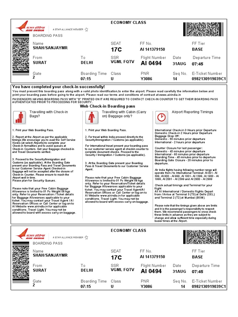 Economy Class Boarding Pass | PDF | Aviation | Transport