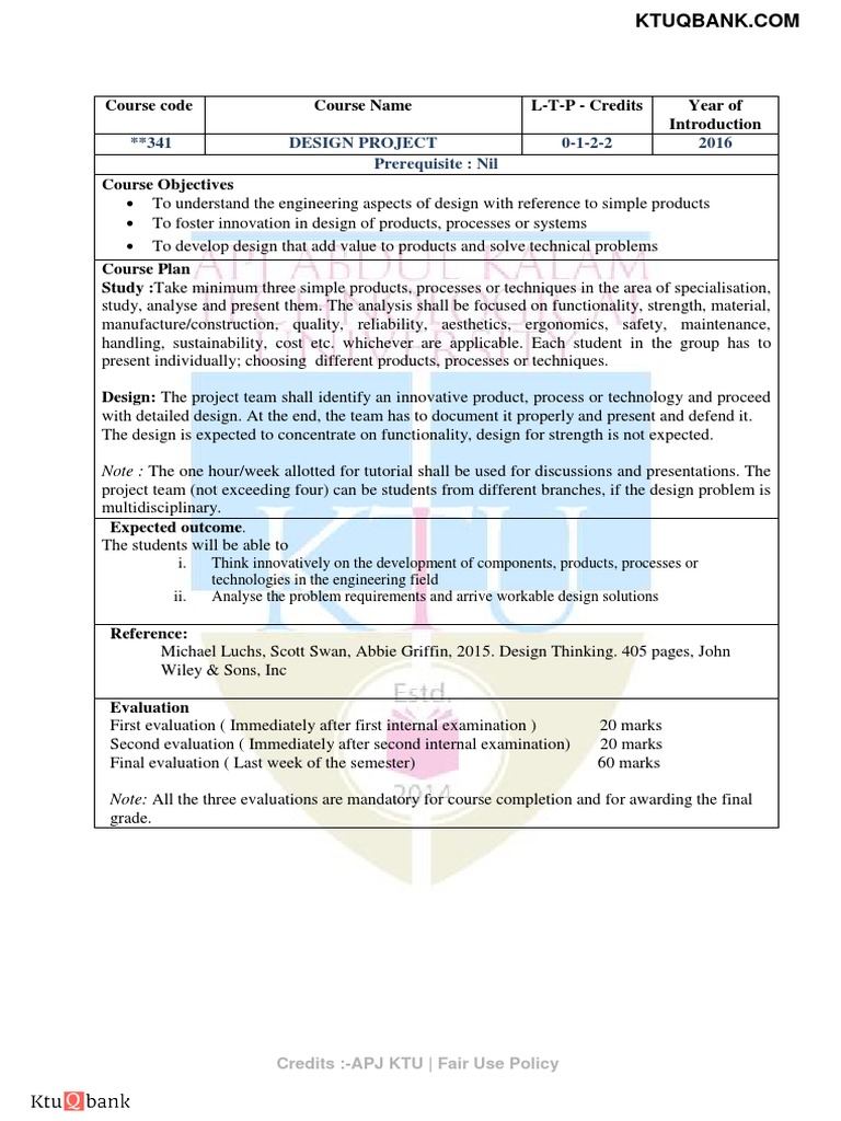 3 CS341-Design Project Slot S | PDF | Design | Evaluation