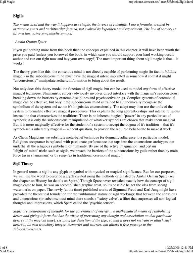 Sigil Magic | Download Free PDF | Thought | Meditation