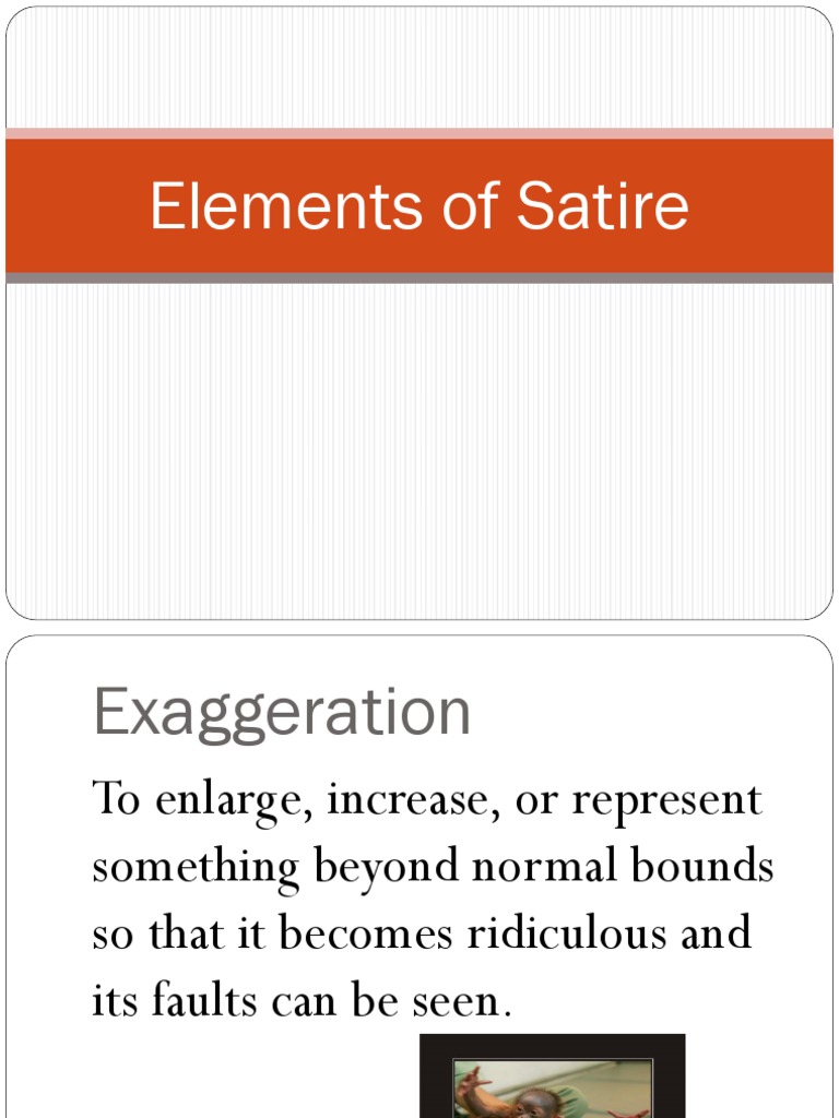 Elements of Satire | PDF