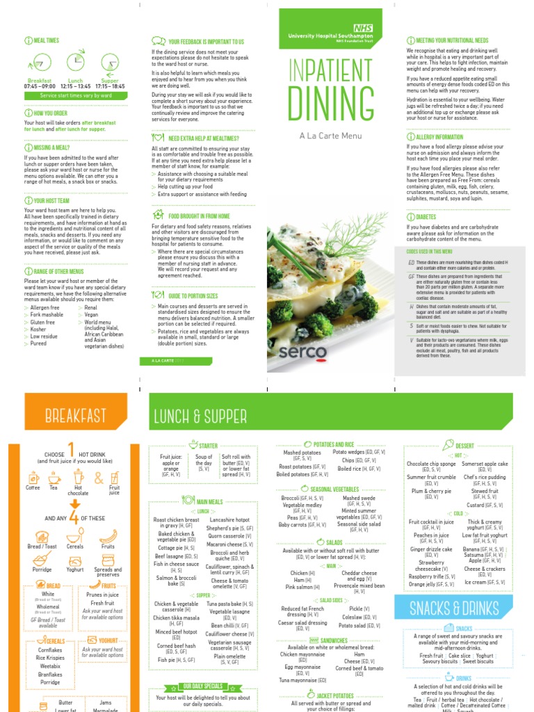 Standard Menu | PDF | Foods | Food And Drink