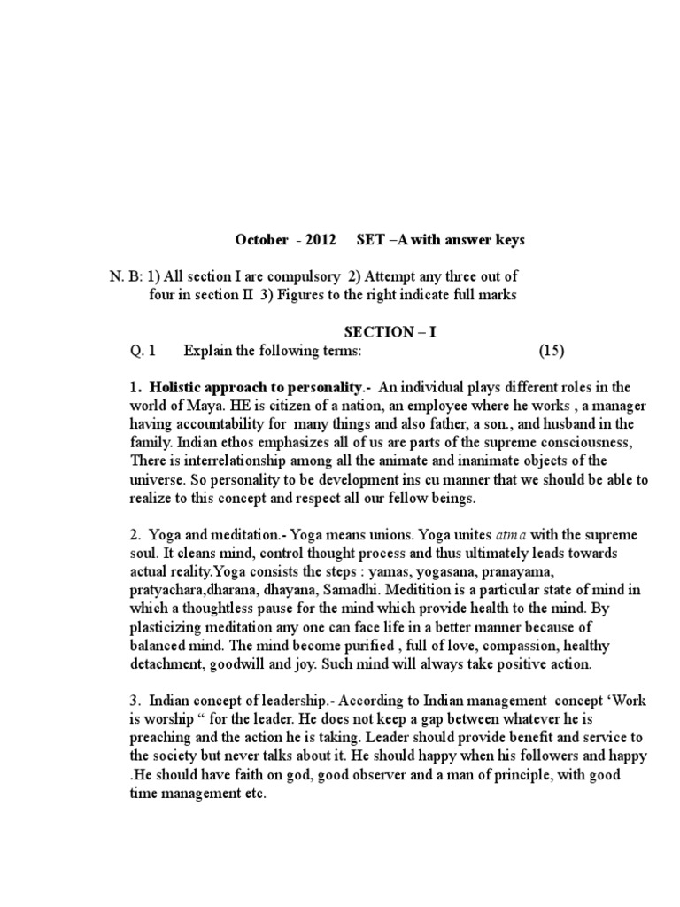 Indian Management Thoughts and Pracatices | PDF | Yoga | Whistleblower