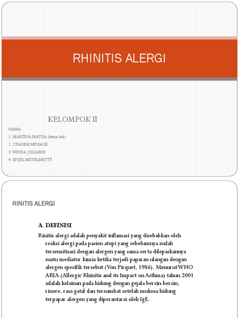 Rhinitis Alergi | PDF | Pengembangan Diri | Kesehatan Holistik