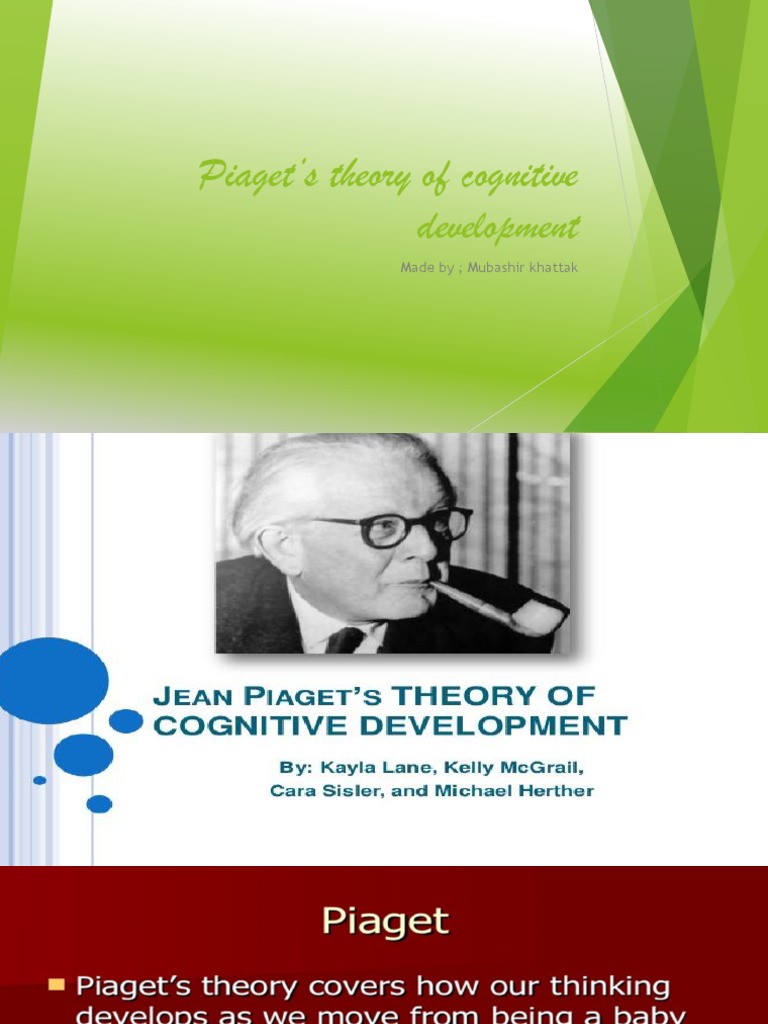 Piaget's Theory of Cognitive Development | PDF