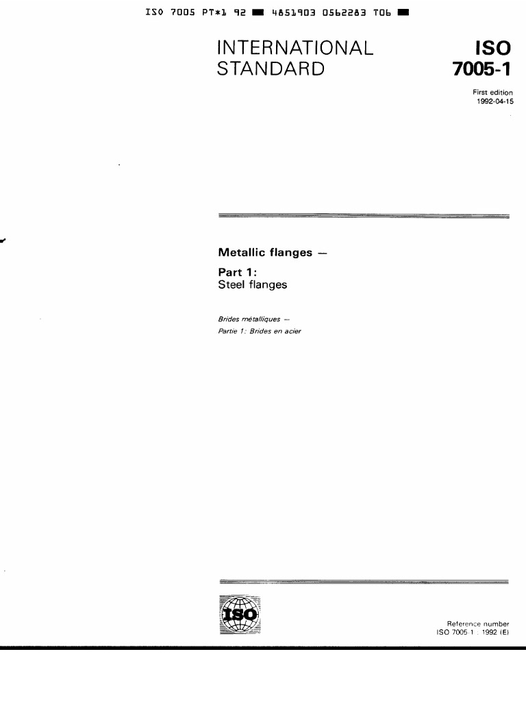 ISO 7005-1-Steel-Flanges PDF | PDF