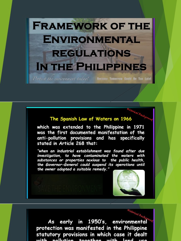 Framework of Environmental Regulations in The Philippines | PDF