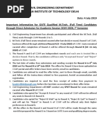 COAP 2025 Important Dates and Schedule | PDF