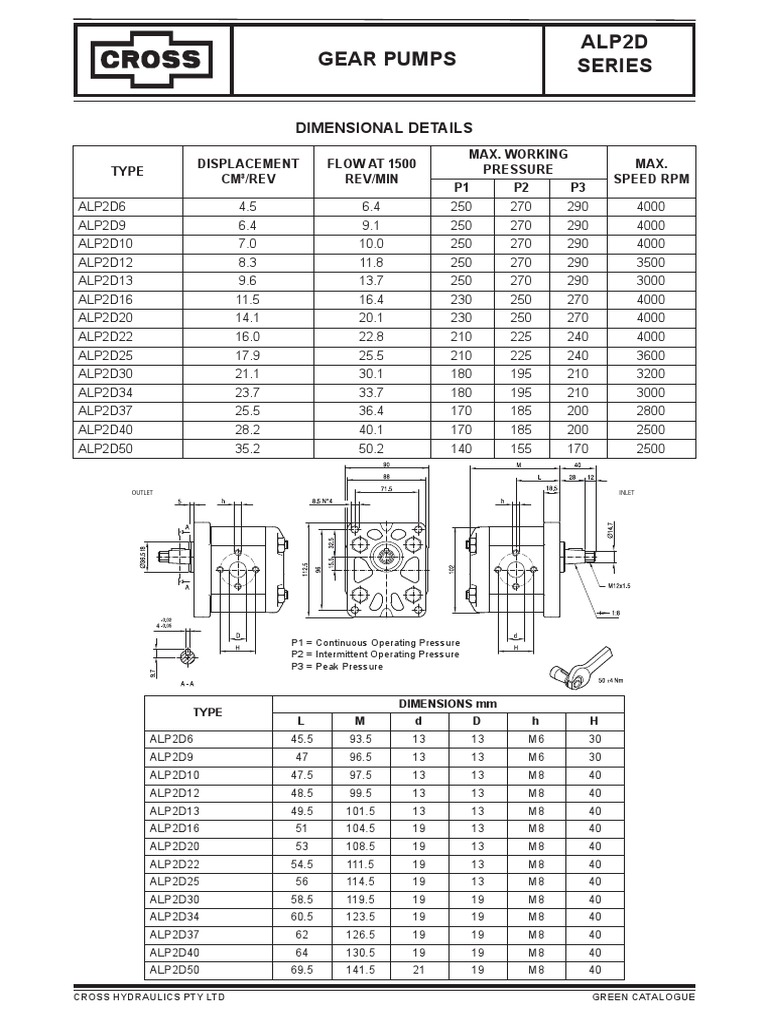 Marzocchi Gear Pump ALP2 - Series PDF | PDF | Gas Technologies | Pump