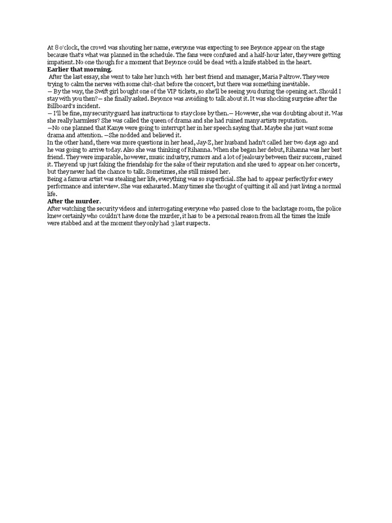 Short Bad Story | PDF