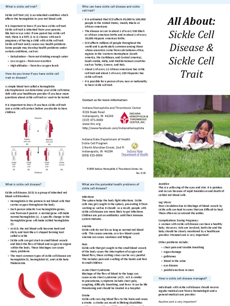 Sickle Cell Disease & Sickle Cell Trait: All About | PDF | Blood | Anemia