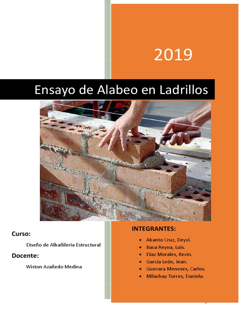 Alabeo | PDF | Ladrillo | Albañilería