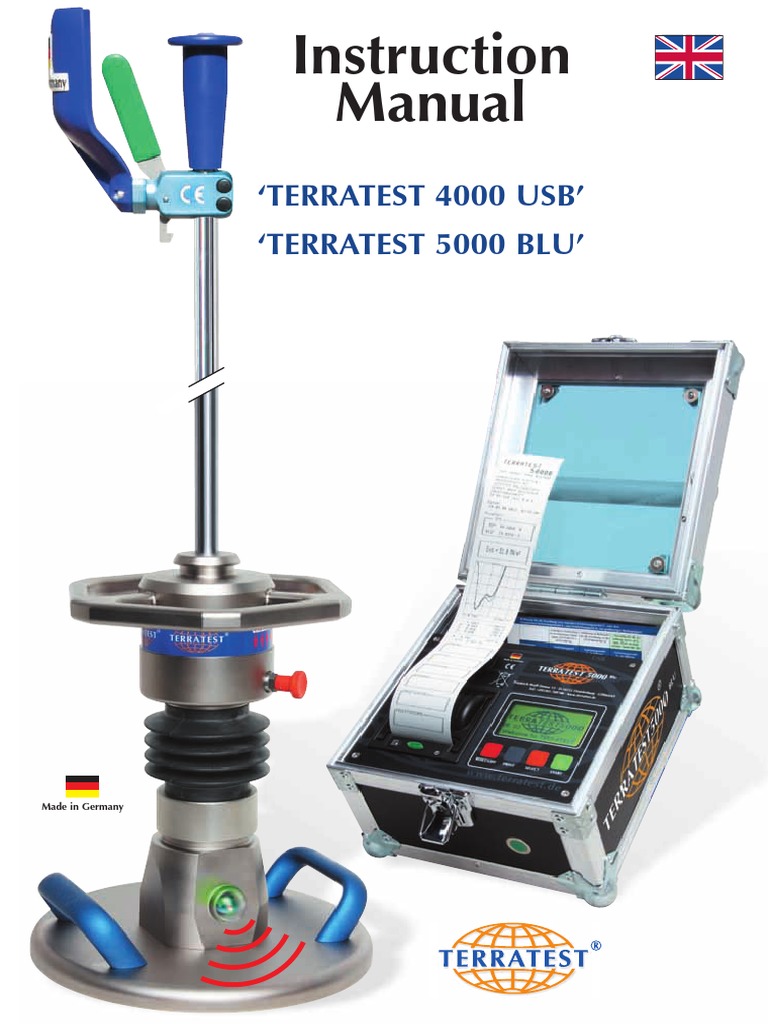 Instruction Manual: Terratest 4000 Usb' Terratest 5000 Blu' | PDF ...