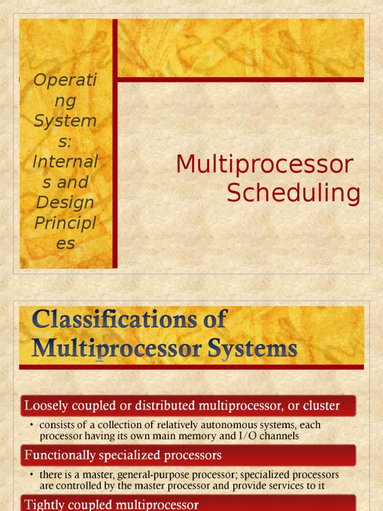 6) Unit II - Multiprocessor Scheduling | PDF | Thread (Computing) | Scheduling (Computing)