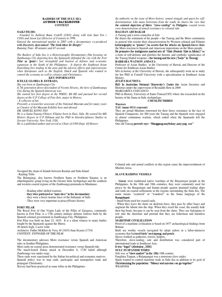 Raiders of The Sulu Sea | PDF | Philippines | Piracy