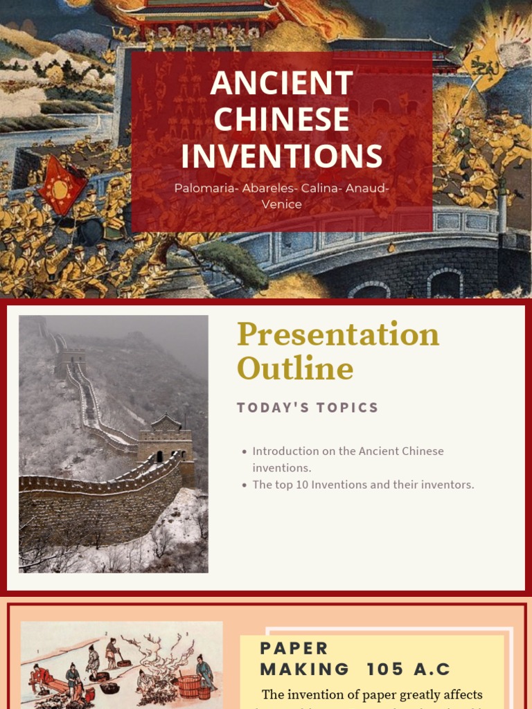 Top Ancient Chinese Inventions List | PDF | Gunpowder | History Of China