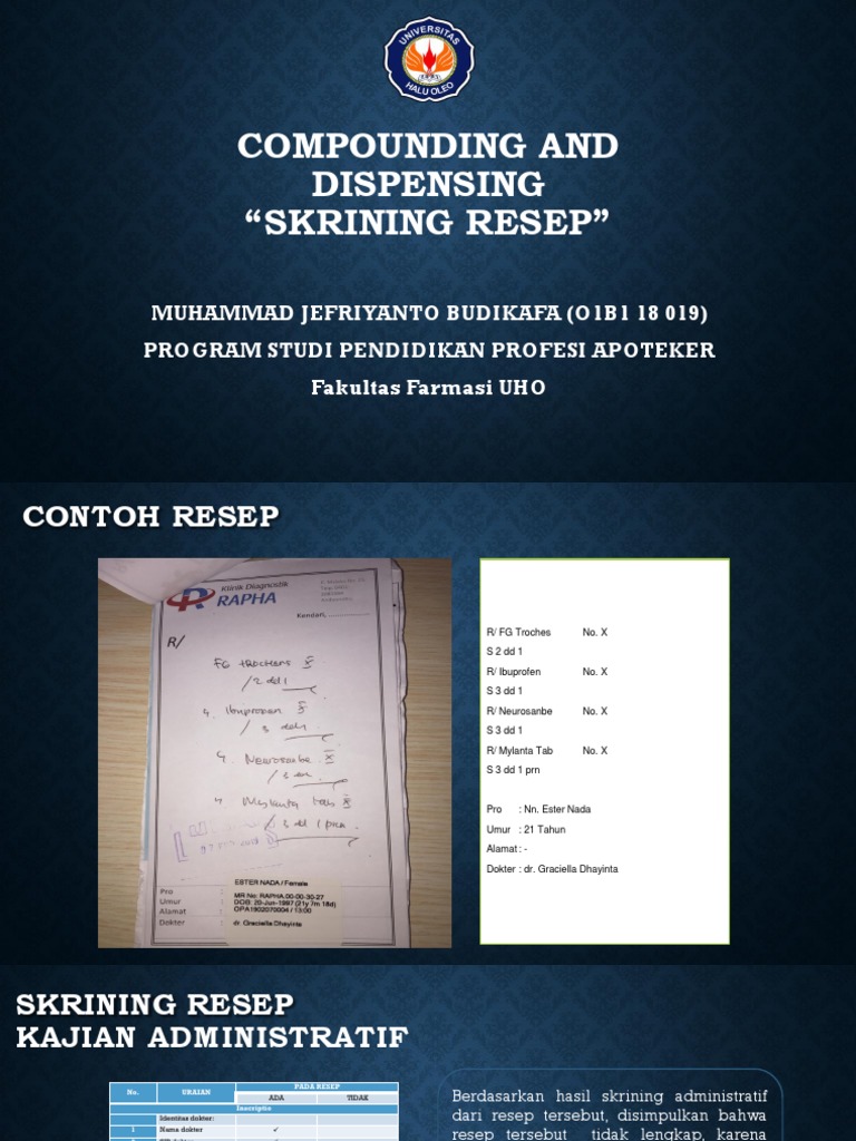 Skrining Resep | PDF