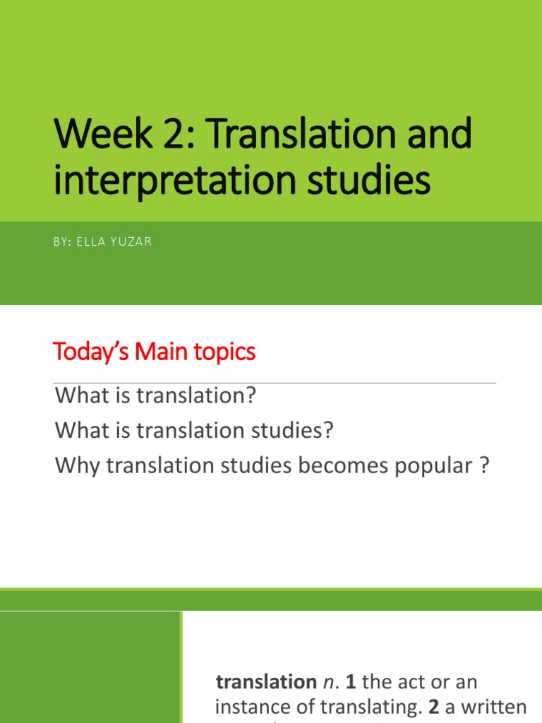 Defining Translation Studies | PDF | Translations | Semiotics