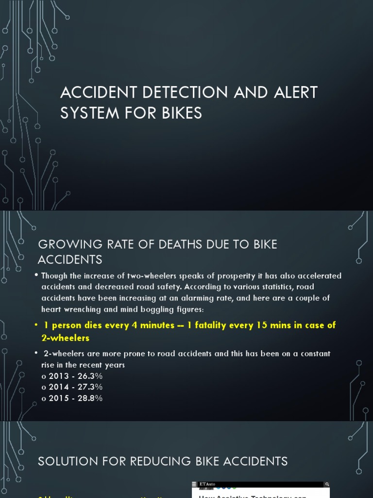 Smart Accident Alert System for Bikes | PDF | Traffic Collision ...