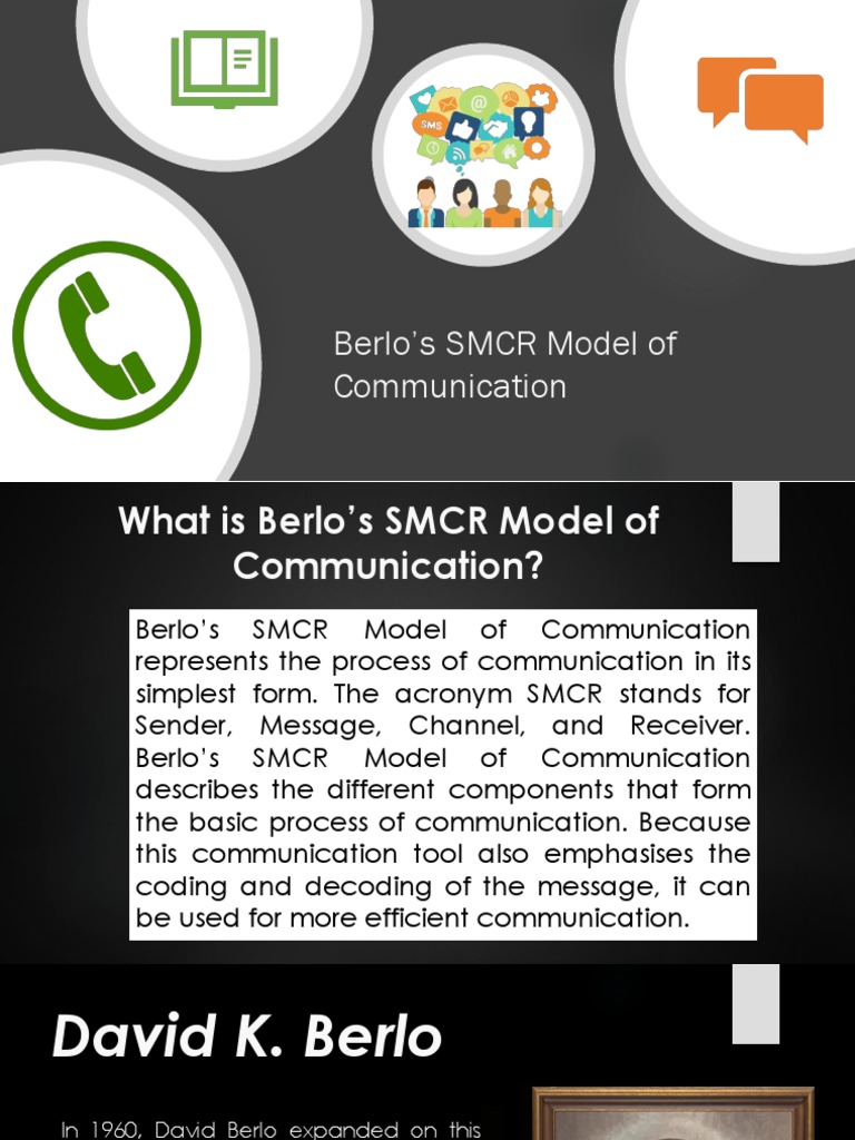 Berlo's SMCR Model of Communication | PDF | Communication | Neuroscience