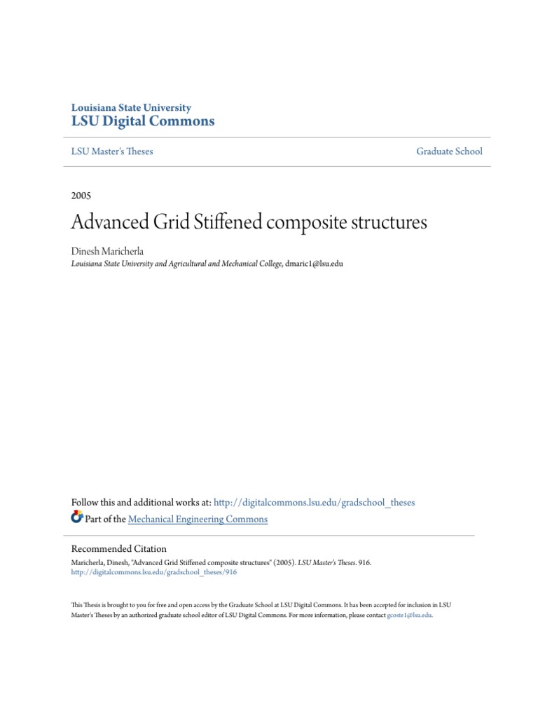 Advanced Grid Stiffened Structures | PDF | Composite Material | Fibre ...