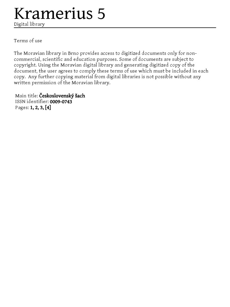Kramerius 5 Digital Library Terms | PDF