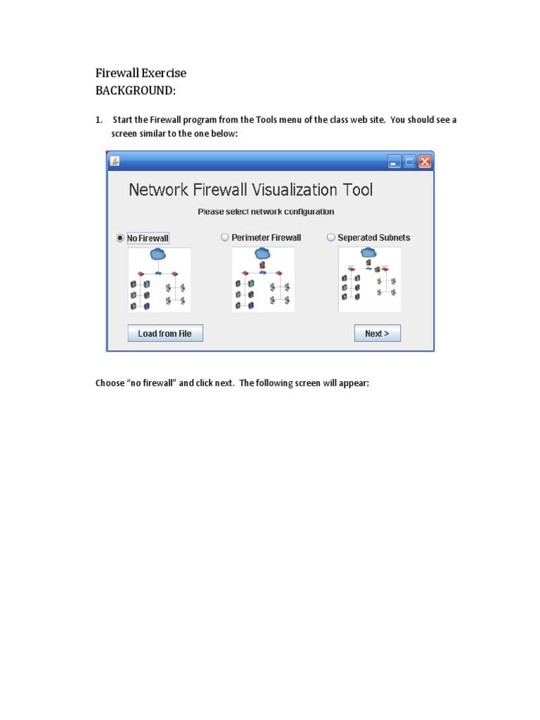 Assessment Task - Firewall Exercise | PDF | Firewall (Computing) | Ip ...