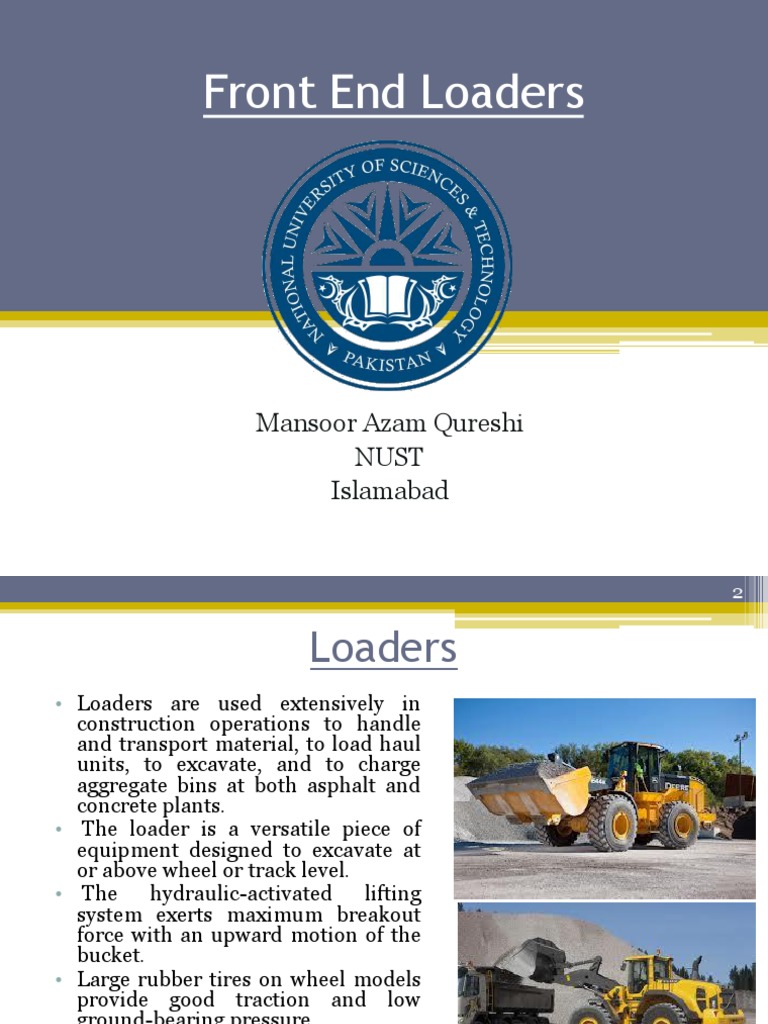Front End Loaders | PDF | Loader (Equipment) | Tire