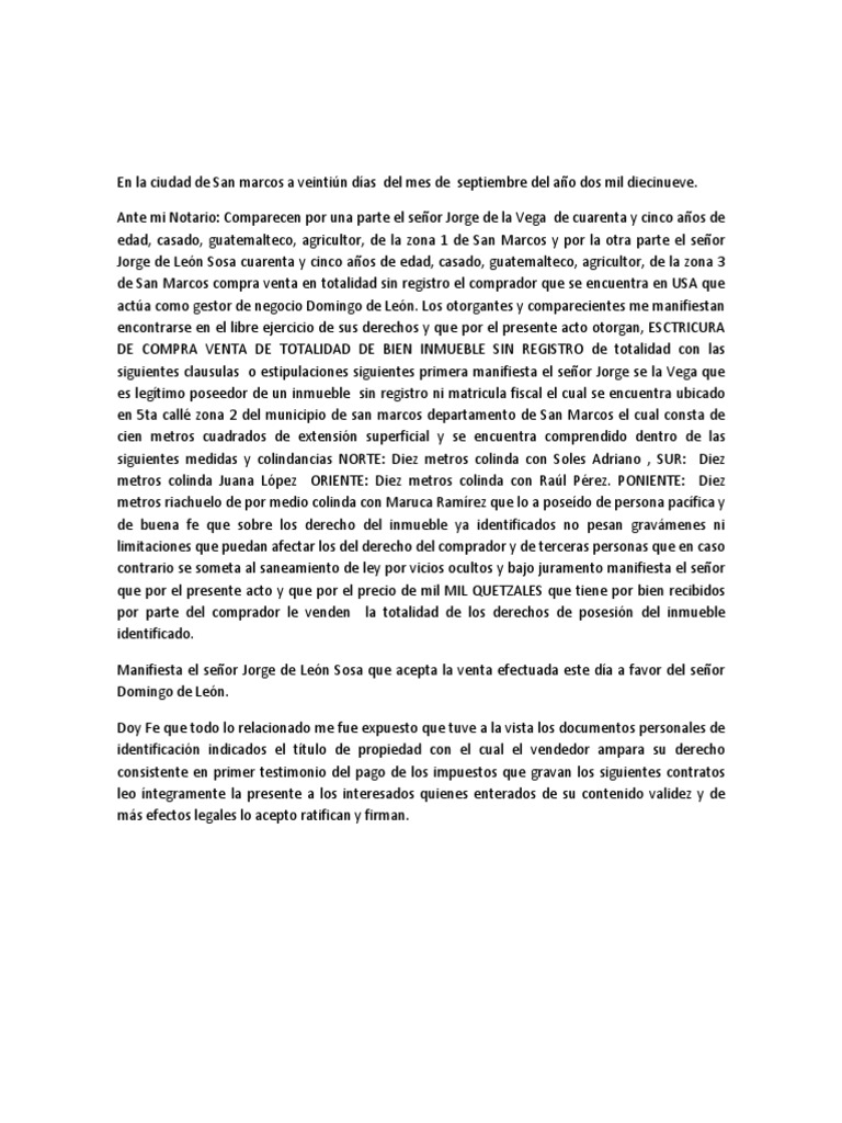 PRIMER TESTIMONIO Escritura Publica | PDF PRIMER TESTIMONIO Escritura Publica | PDF