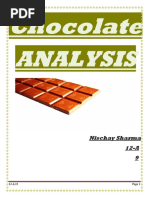 Best Chemistry Investigatory Project - Class XI & XII - Chocolate ...