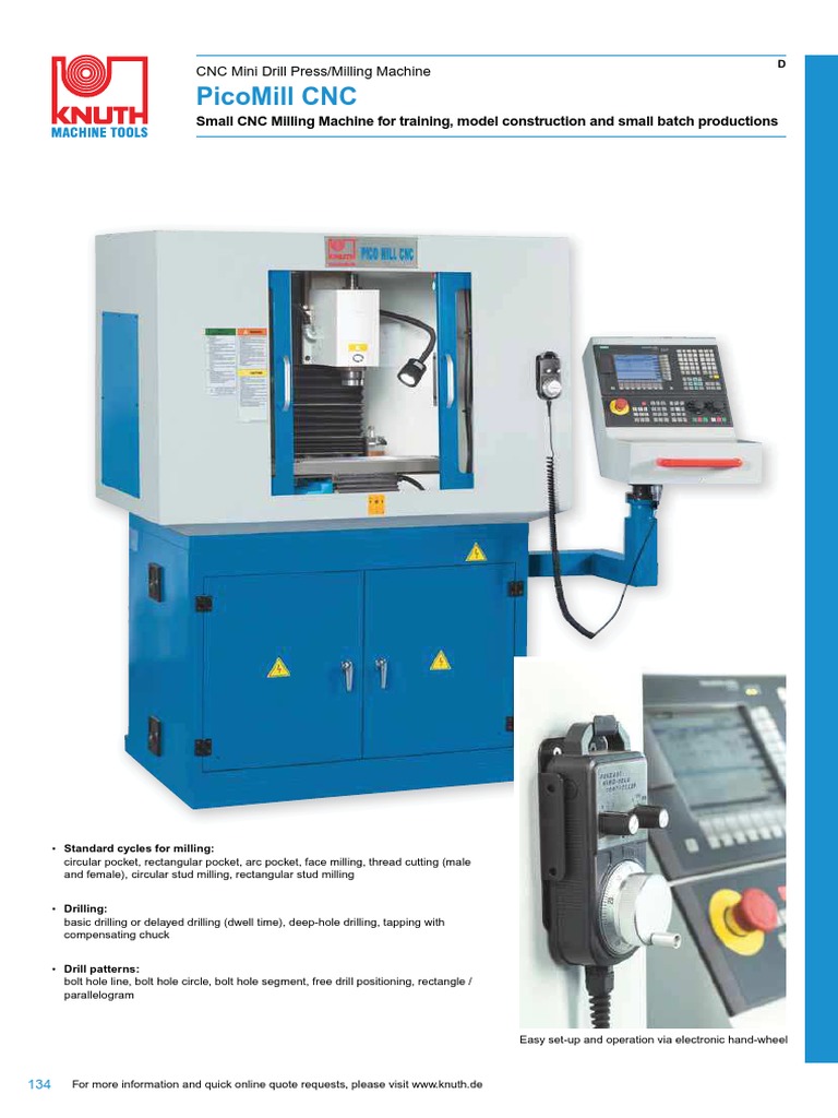 CNC Mill Machine PICO | PDF | Numerical Control | Drill