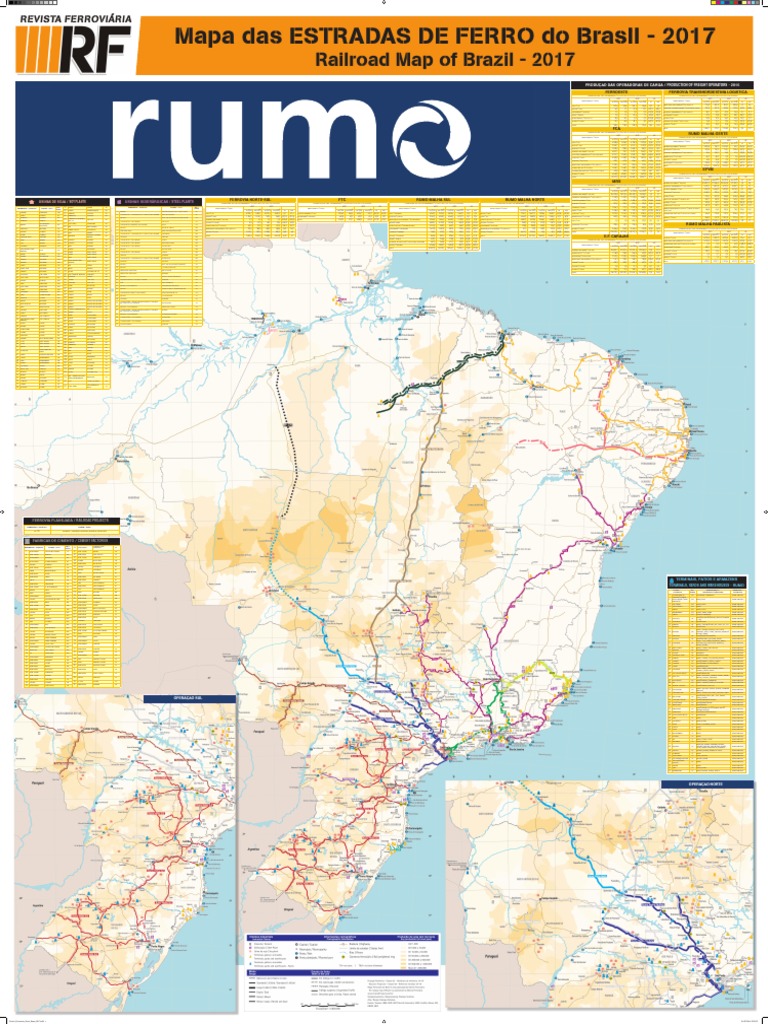 Brazil Rail Map - Ferrovias BR | PDF | Metals | Materials