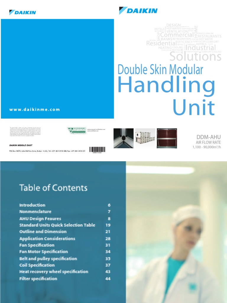 DDM-AHU Catalogue Optimized PDF | PDF | Hvac | Building Technology