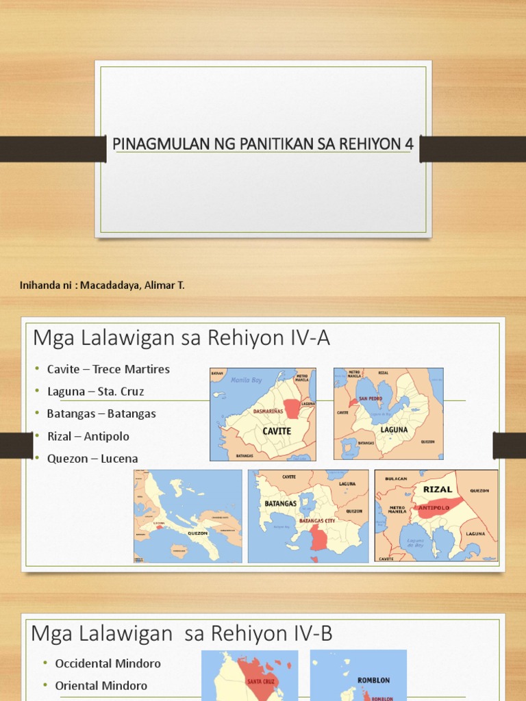 Pinagmulan NG Panitikan Sa Rehiyon 4 | PDF