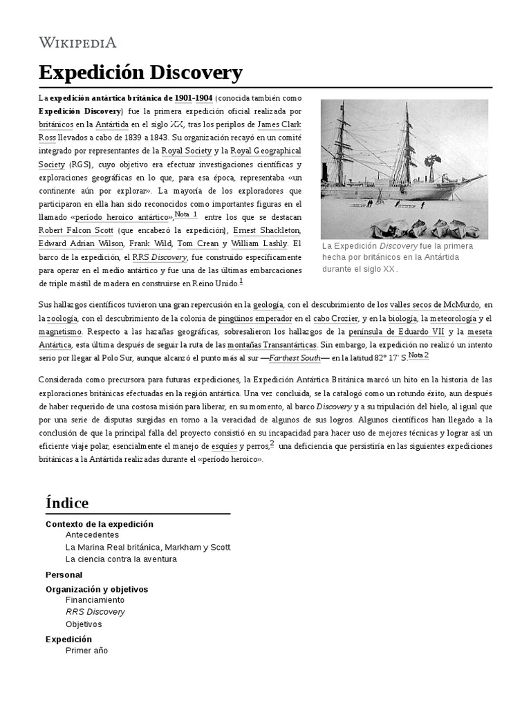 Expedición Discovery | PDF | Robert Falcon Scott | Ernest Shackleton