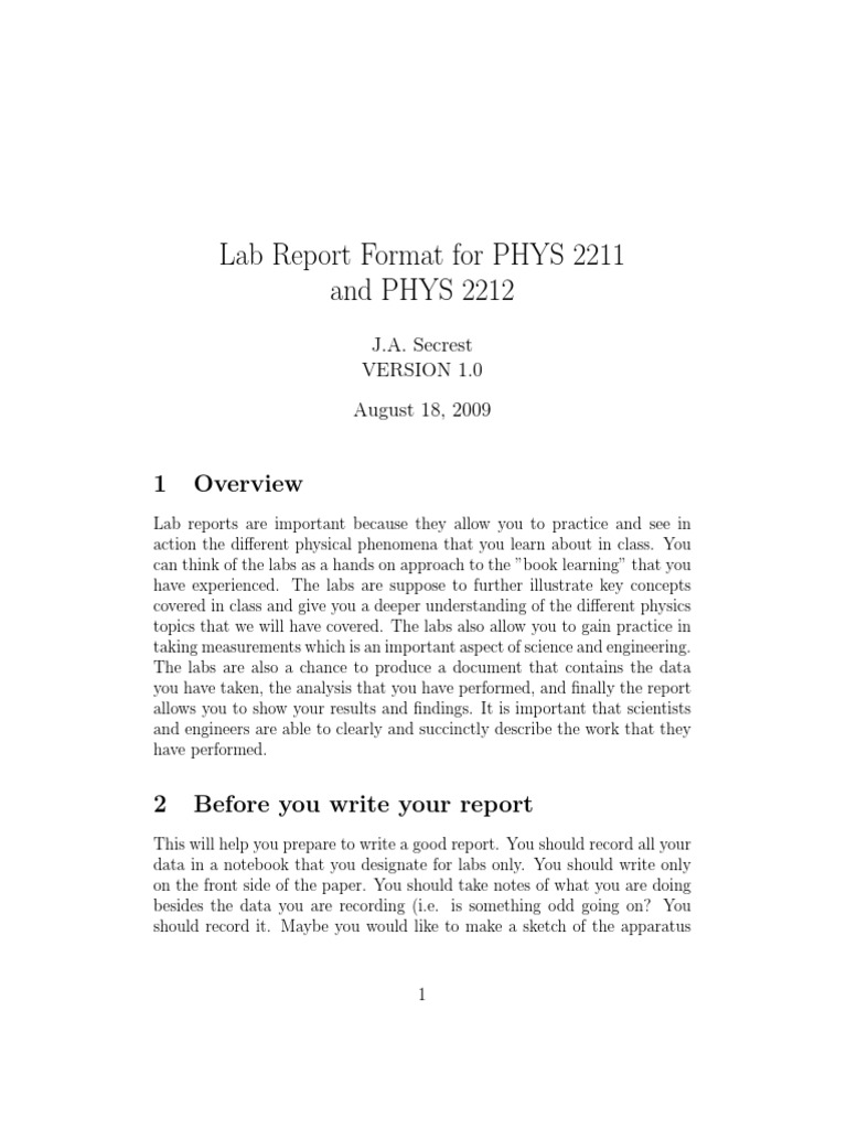 Lab Report | Download Free PDF | Errors And Residuals | Standard Deviation