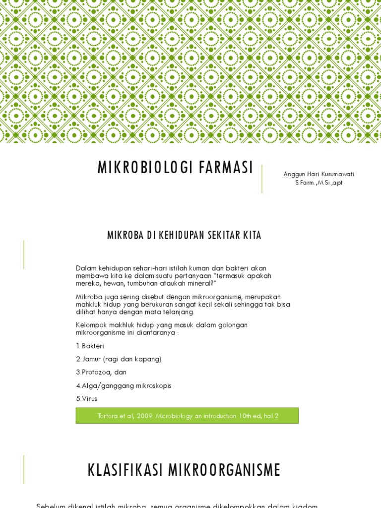 Mikrobiologi Farmasi: Panduan Lengkap | PDF | Sains & Matematika
