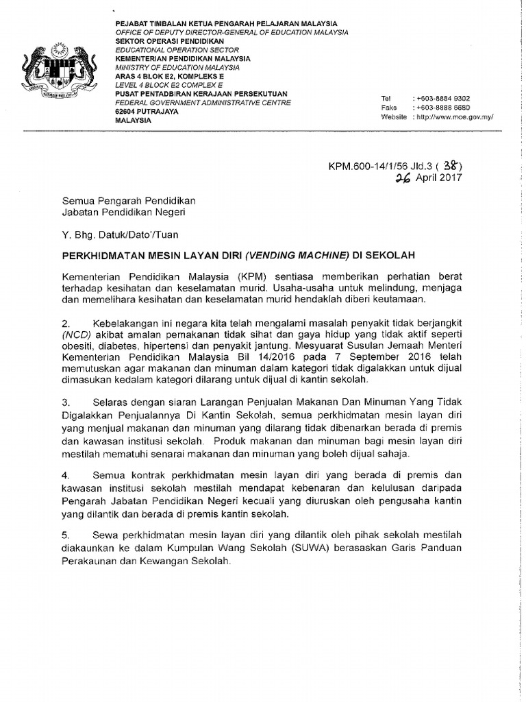 Perkhidmatan Mesin Layan Diri PDF | PDF