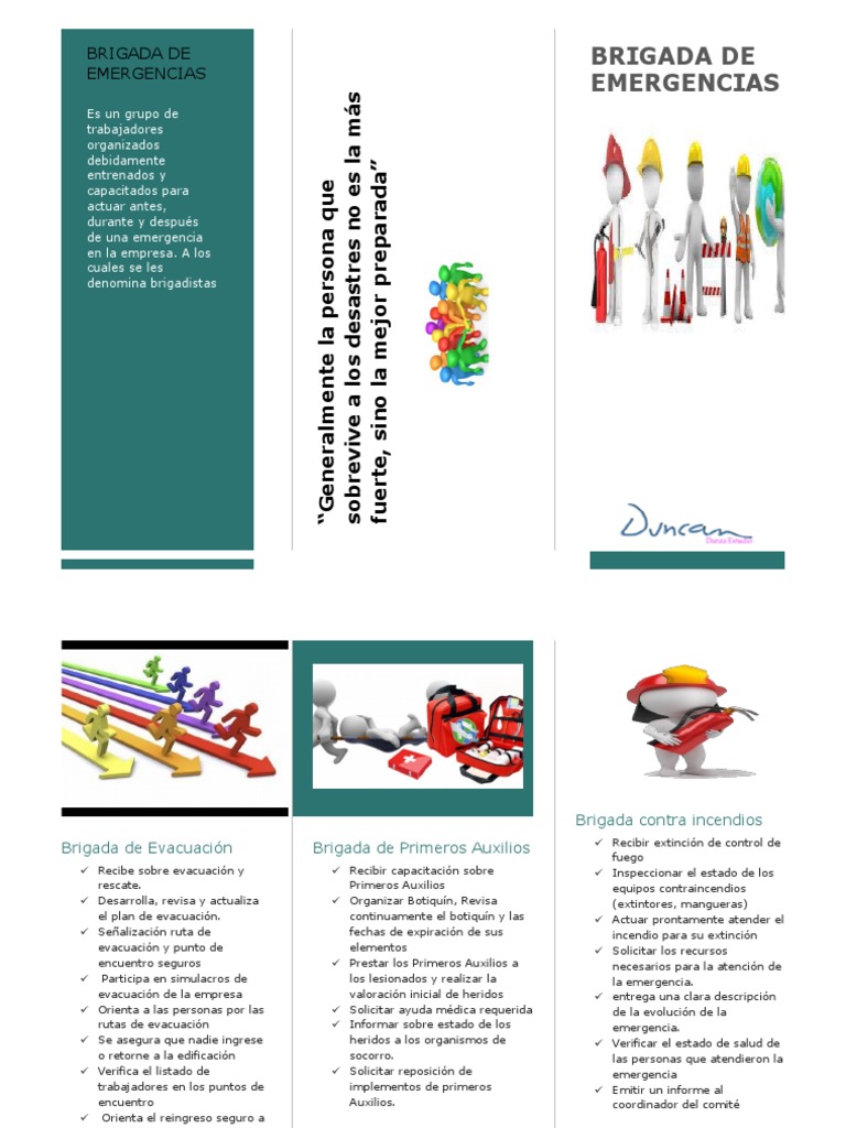 Brigadas de Emergencia Empresarial | PDF | Primeros auxilios | Medicina