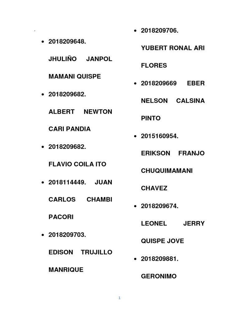 Jhuliño Janpol Yubert Ronal Ari | PDF