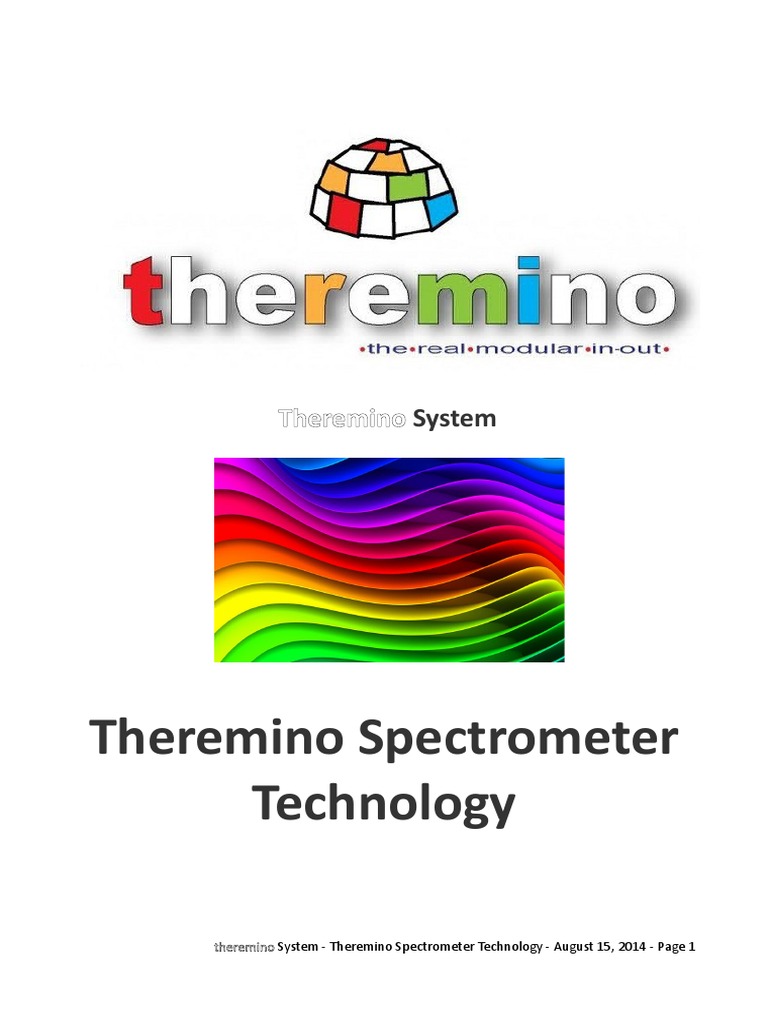 Theremino Spectrometer Technology ENG | PDF | Prism | Infrared