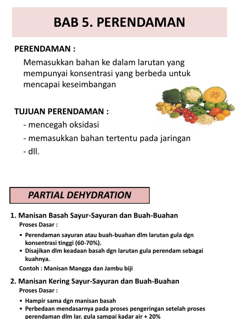 Proses Perendaman dalam Pembuatan Manisan | PDF