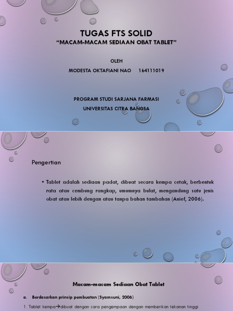 Tugas Fts Solid | PDF | Kesehatan Holistik