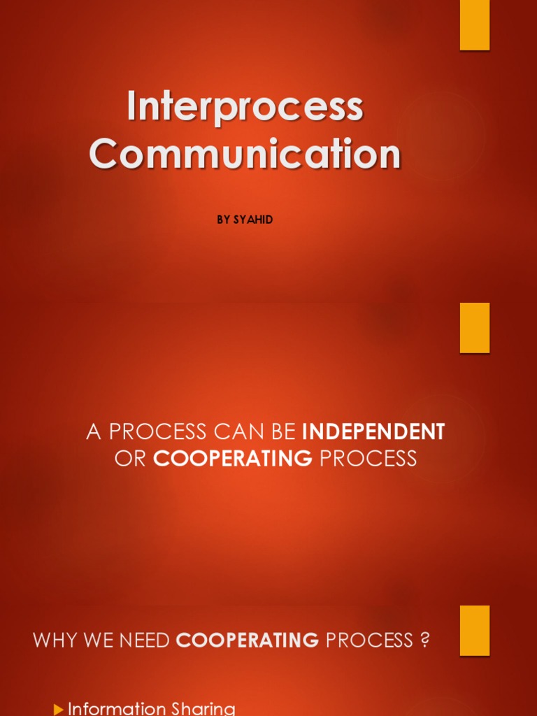 Interprocess Communication SYAHID | PDF | Computers