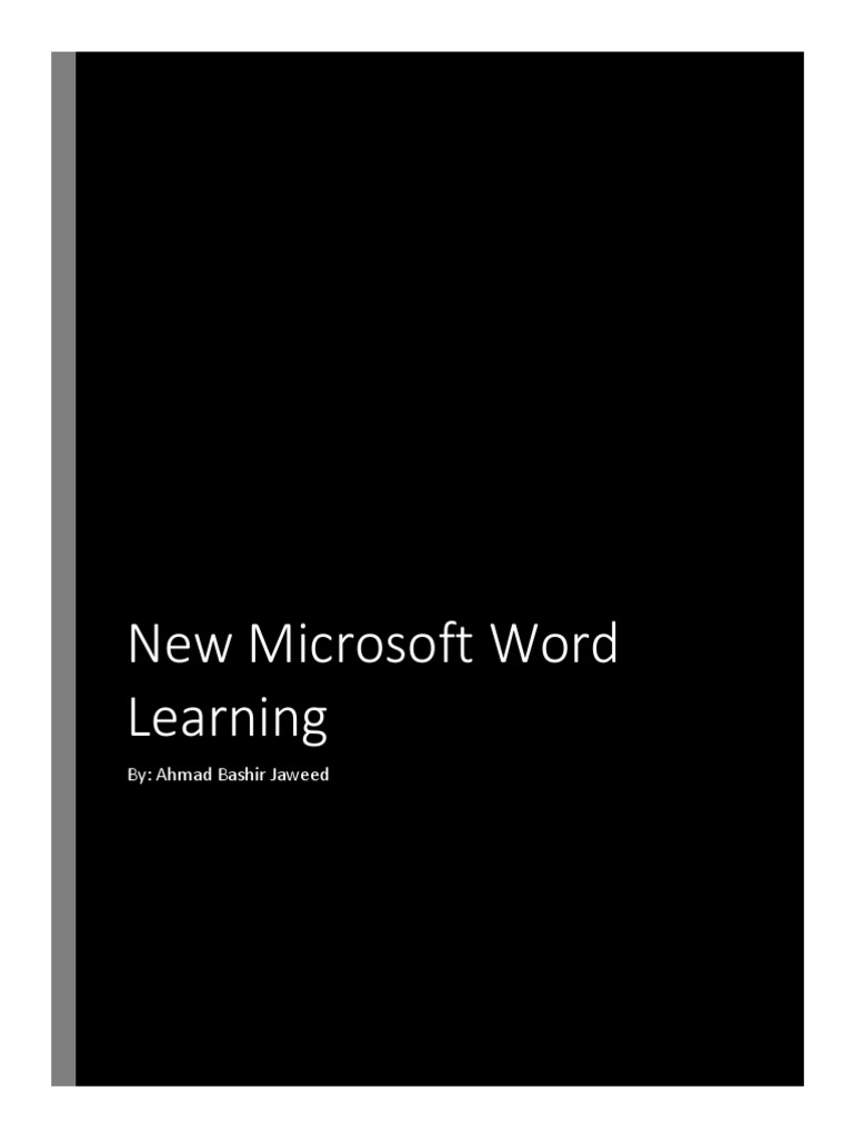 New Microsoft Word Features | PDF | Microsoft Word | Page Layout