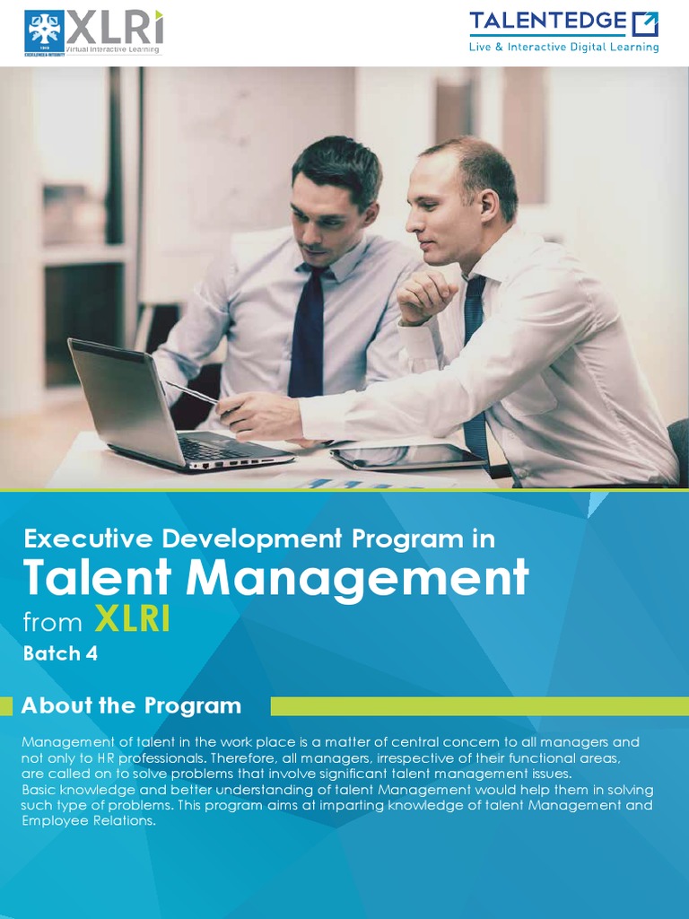 Talent Management: Executive Development Program in | PDF | Lecture ...